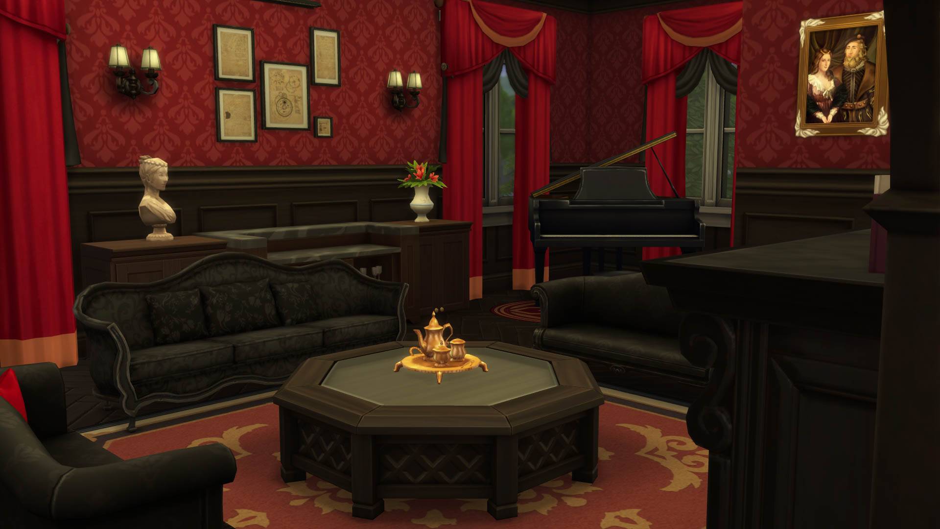 New Goth Mansion Renovation (Basegame) - Gallery - The Sims 4 Rooms / Lots - CurseForge