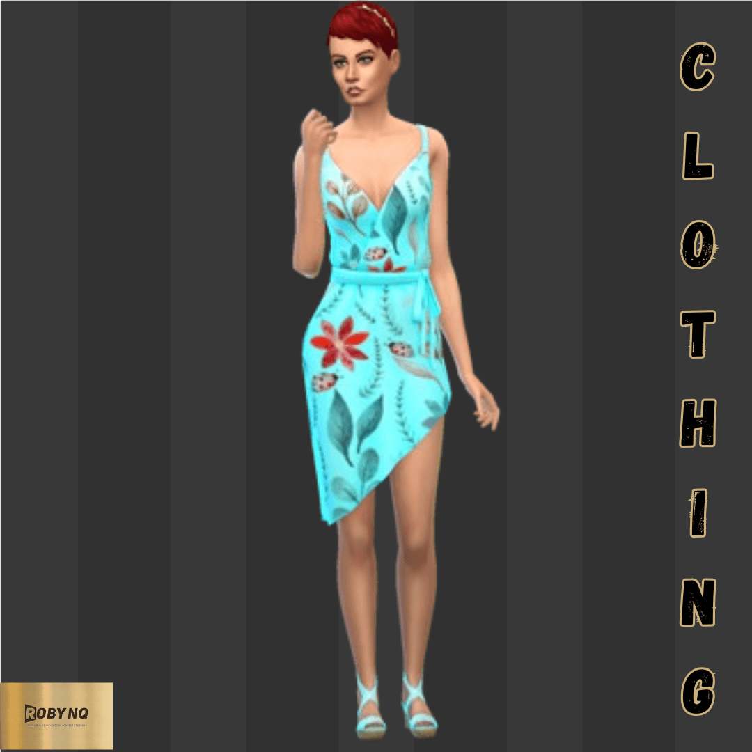 Huescape floral fantasy dress set - The Sims 4 Create a Sim - CurseForge