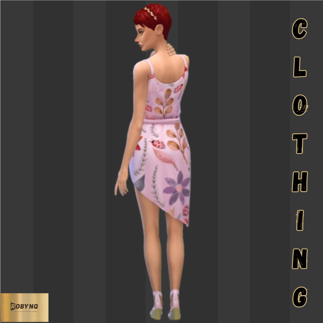 Huescape floral fantasy dress set - The Sims 4 Create a Sim - CurseForge