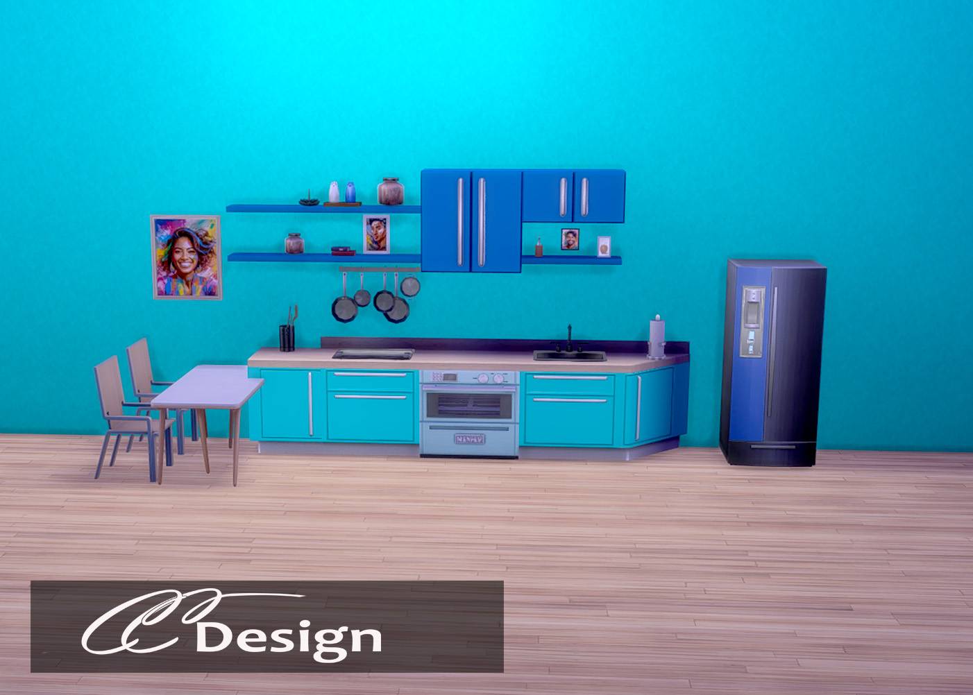 A wallpaper that matches the kitchen!! - Gallery - The Sims 4 Build ...