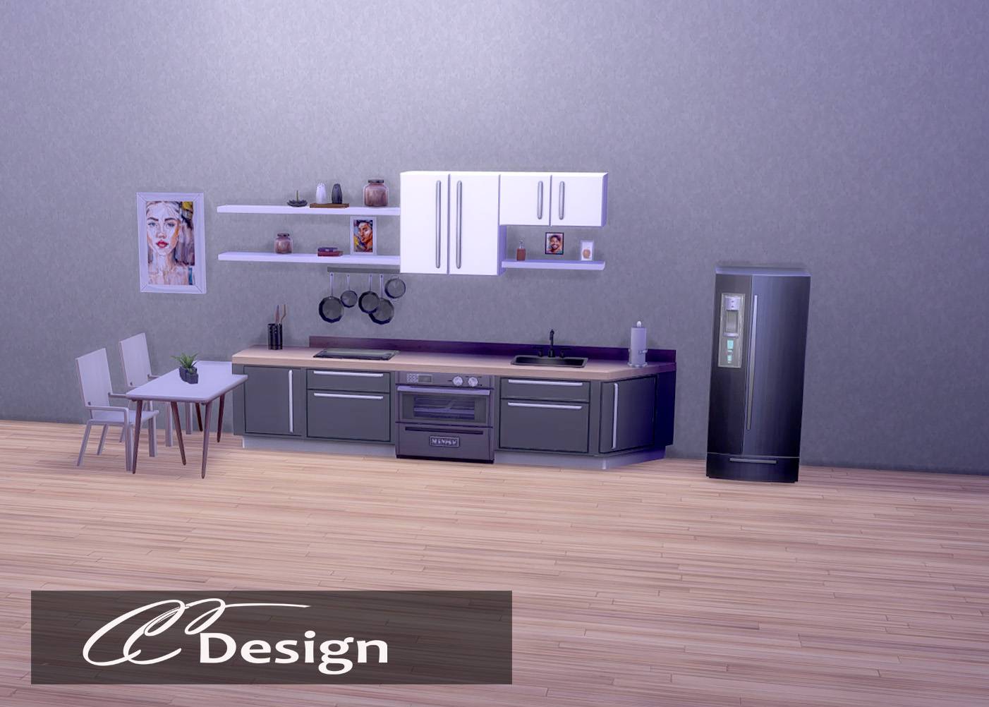 A wallpaper that matches the kitchen!! - Gallery - The Sims 4 Build ...
