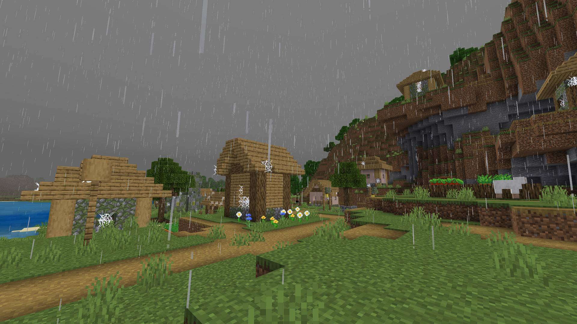 Better Rain pack | Realistic rain, Less rain, Better rain sound - Gallery - Minecraft Bedrock ...
