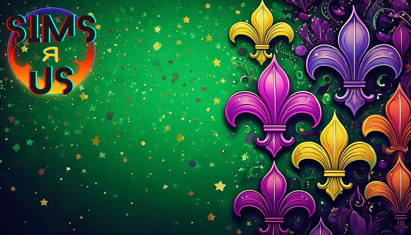 Loading Screen - Mardi Gras Fleur de Lis on Green - Gallery - The Sims ...