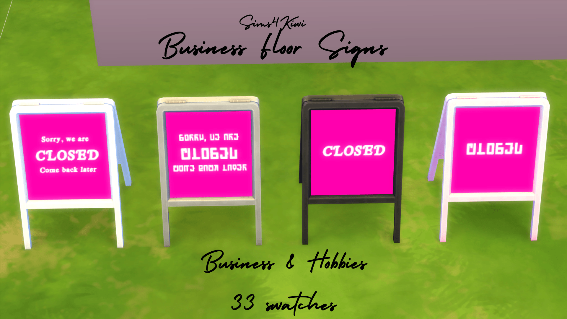 Business Floor Sign - Gallery - The Sims 4 Build / Buy - CurseForge