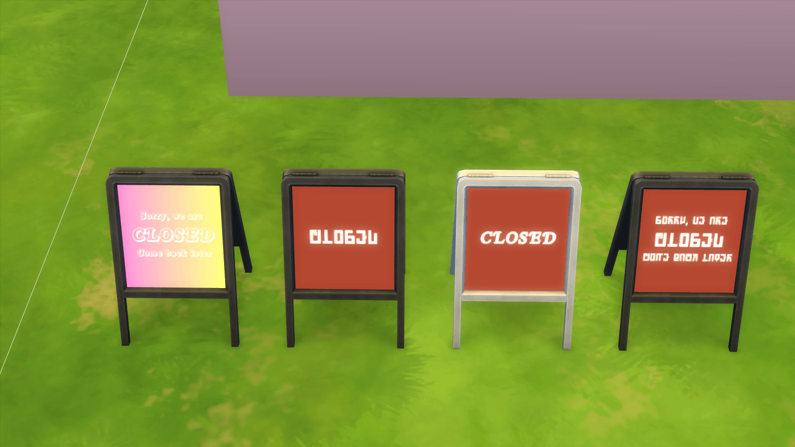 Business Floor Sign - Gallery - The Sims 4 Build / Buy - CurseForge