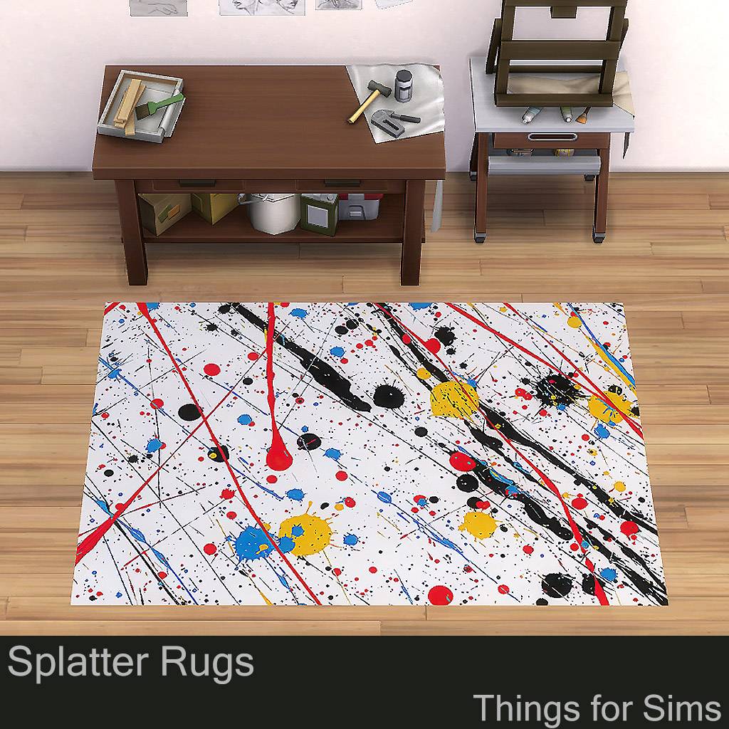 Decoration Splatter Rugs - Gallery - The Sims 4 Build / Buy - CurseForge