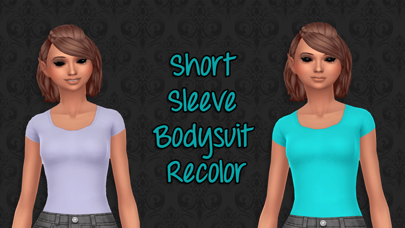 Short Sleeve Bodysuit Recolor - Gallery - The Sims 4 Create a Sim ...