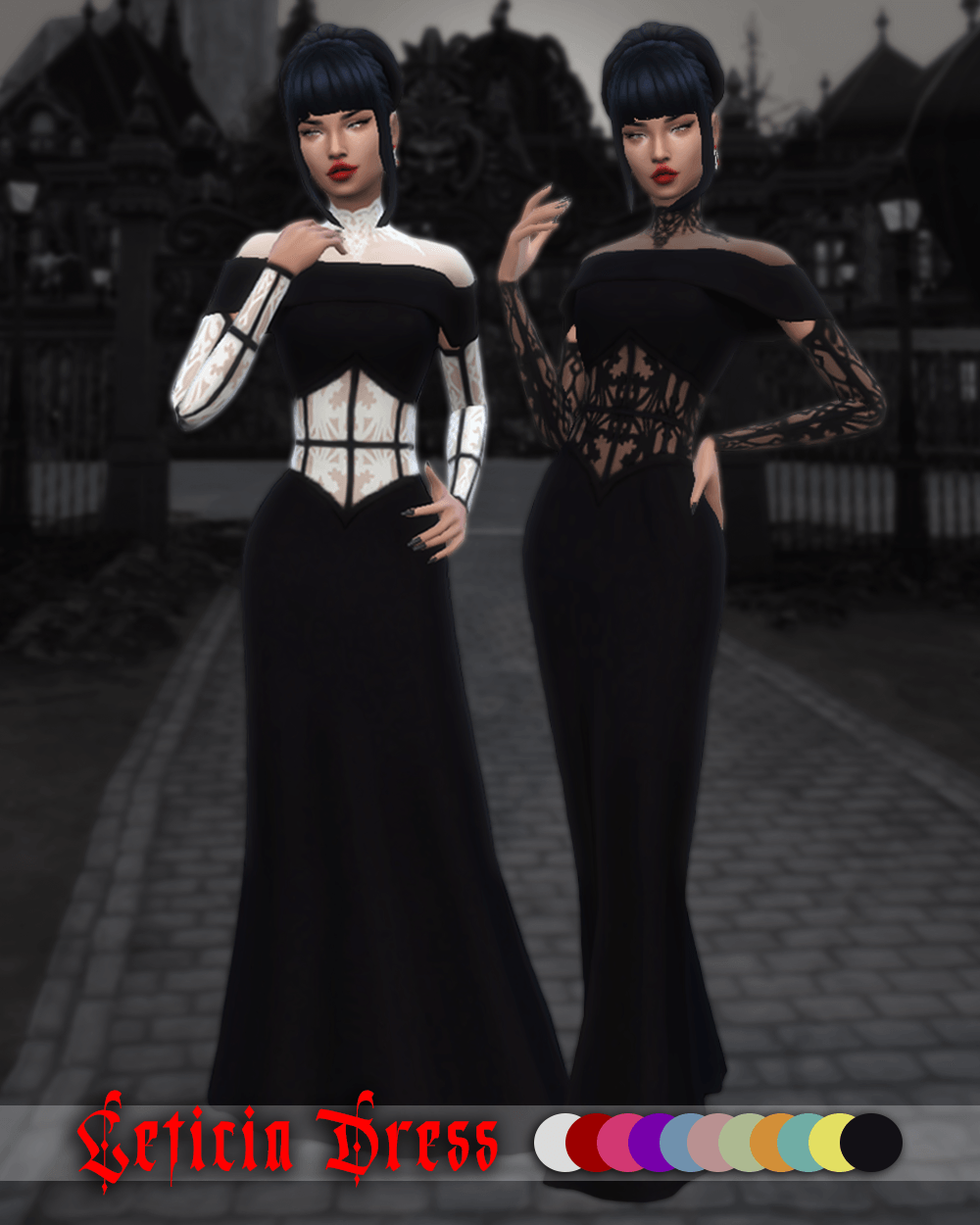 Leticia Dress (Dogma Collection) - The Sims 4 Create a Sim - CurseForge