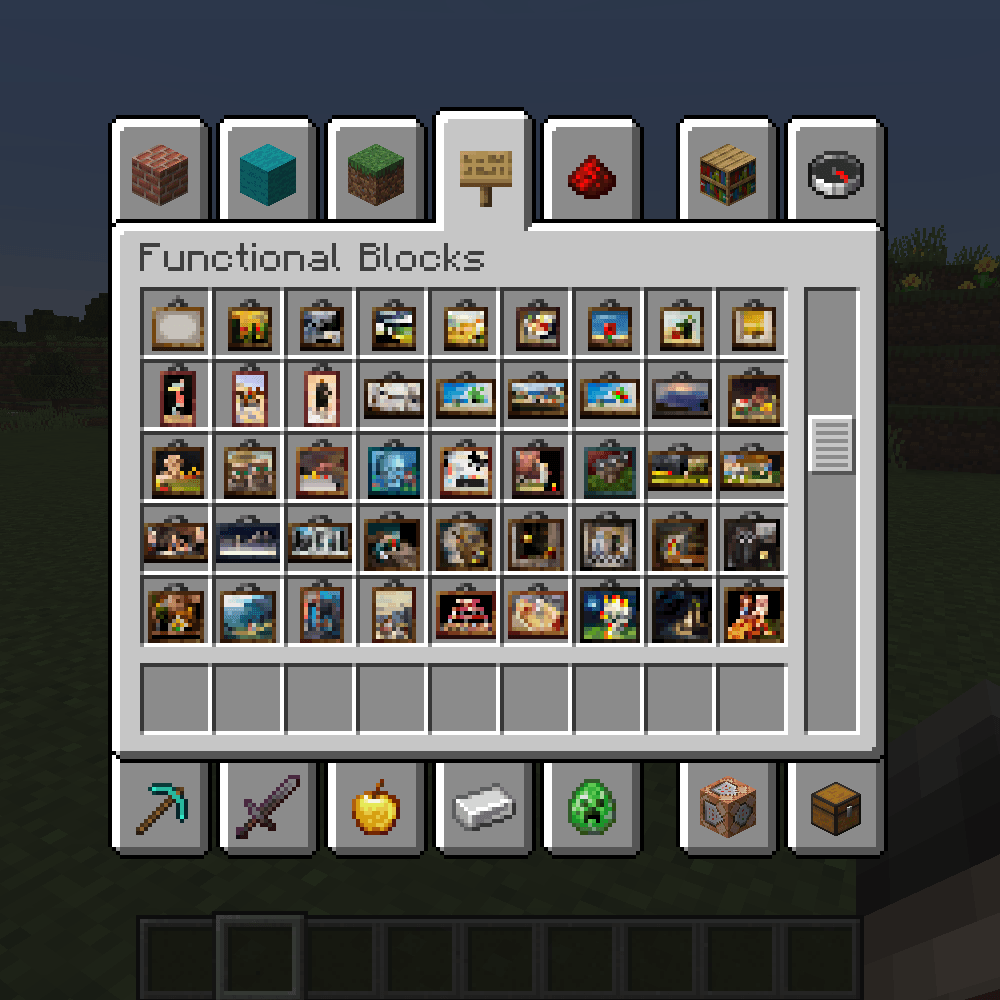 Craftable Painting Variants - Gallery - Minecraft Data Packs - CurseForge