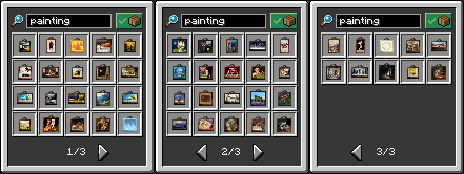 Craftable Painting Variants - Gallery - Minecraft Data Packs - CurseForge