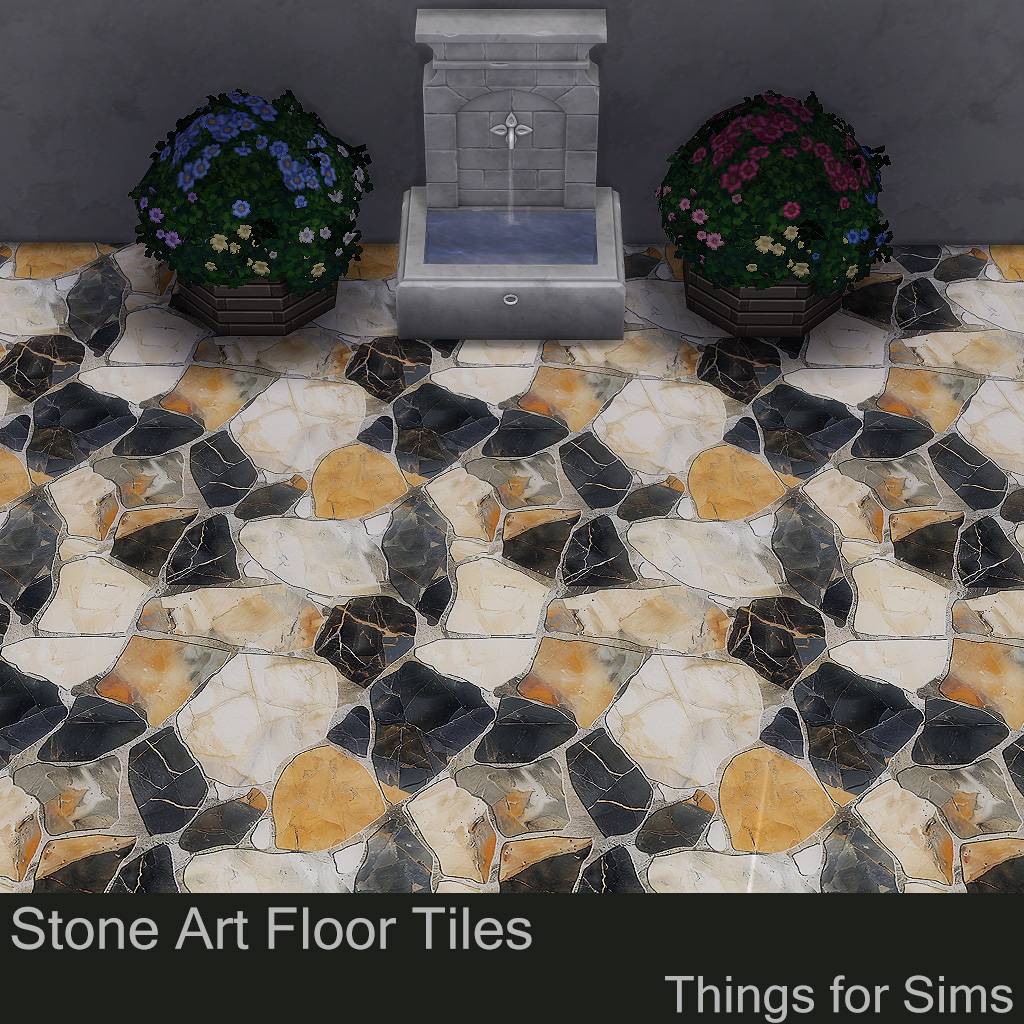 Stone Art Floor Tiles - Gallery - The Sims 4 Build / Buy - CurseForge
