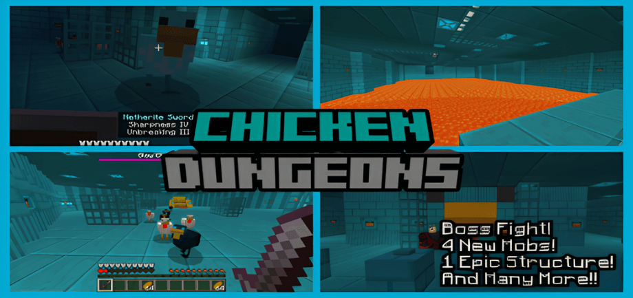 CHICKEN DUNGEONS - Gallery - Minecraft Bedrock Maps - CurseForge