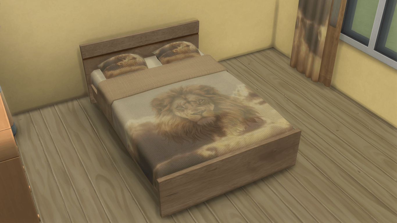 The lions Pride Base game double bed - The Sims 4 Build / Buy - CurseForge