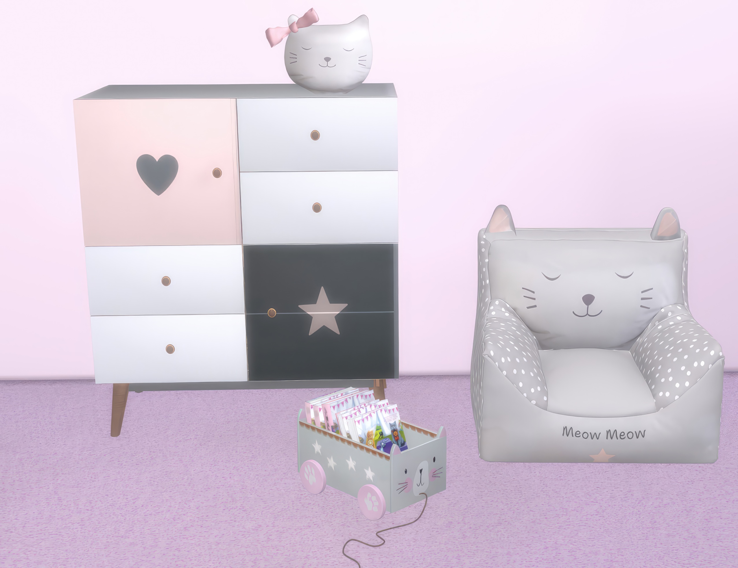 Kids Meow meow kitty dresser - The Sims 4 Build / Buy - CurseForge