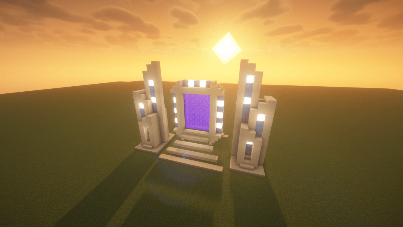 Simple Futuristic Nether Portal - Gallery - Minecraft Worlds - CurseForge