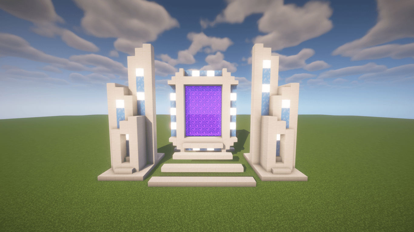 Simple Futuristic Nether Portal - Gallery - Minecraft Worlds - CurseForge