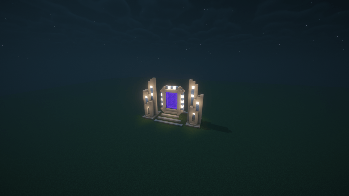 Simple Futuristic Nether Portal - Gallery - Minecraft Worlds - CurseForge