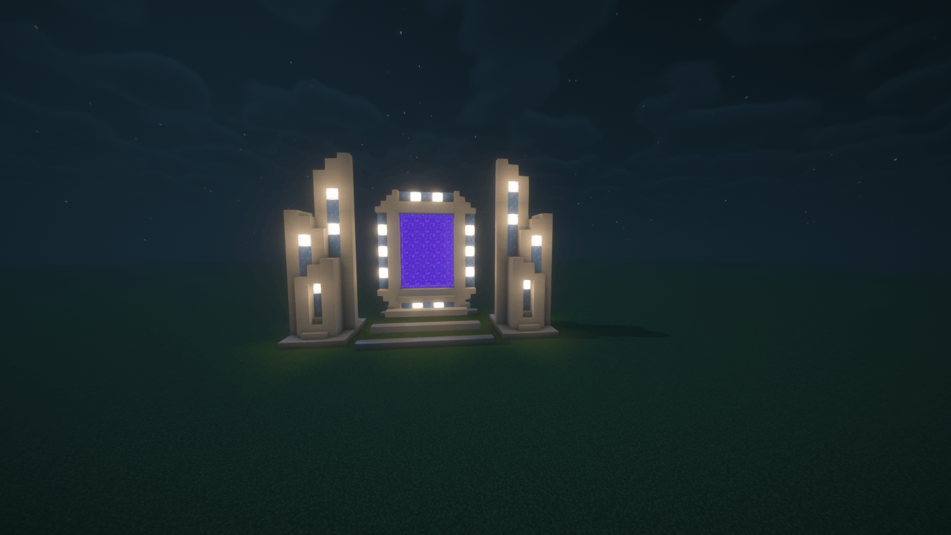 Simple Futuristic Nether Portal - Gallery - Minecraft Worlds - CurseForge