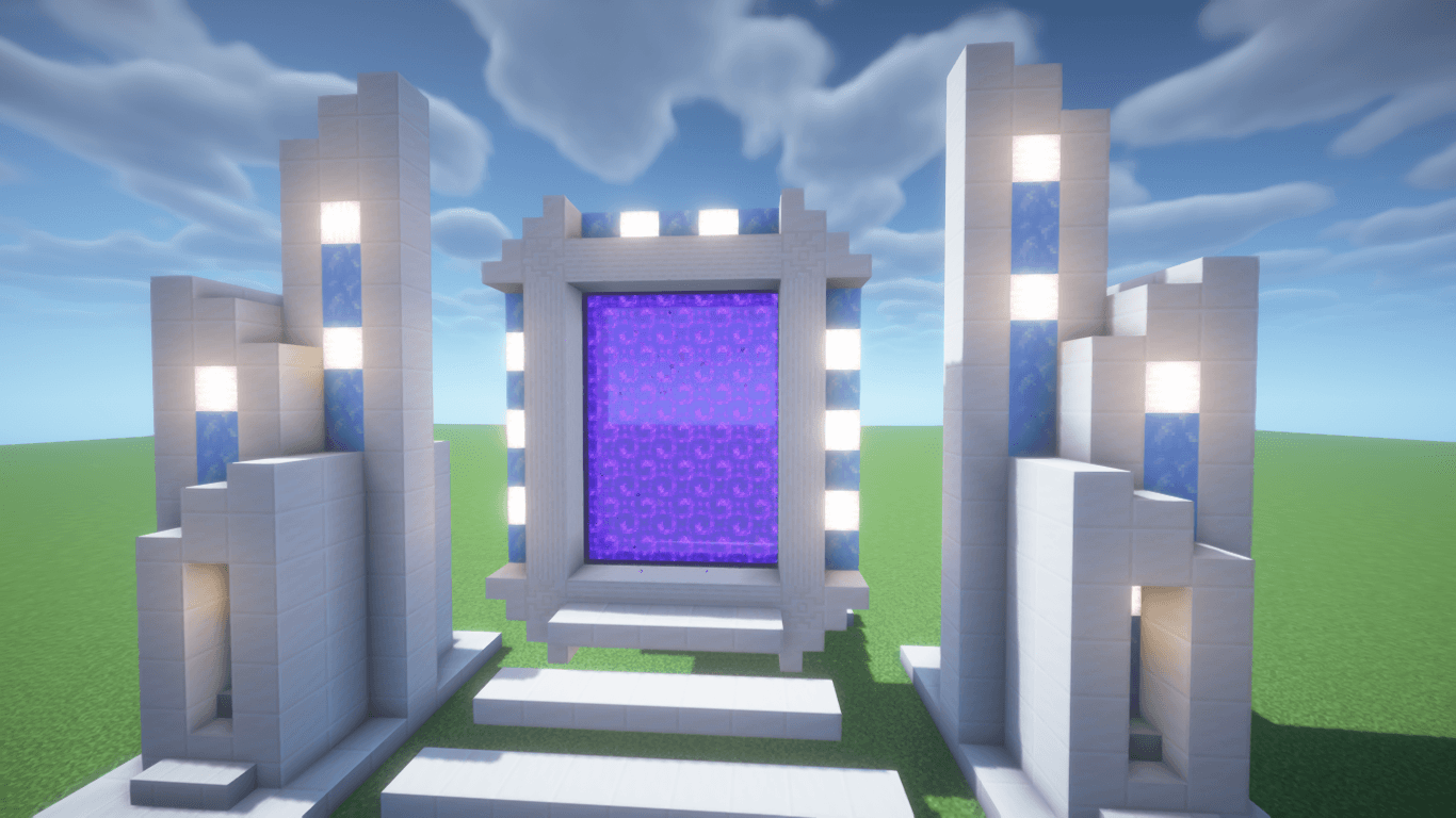 Simple Futuristic Nether Portal - Gallery - Minecraft Worlds - CurseForge