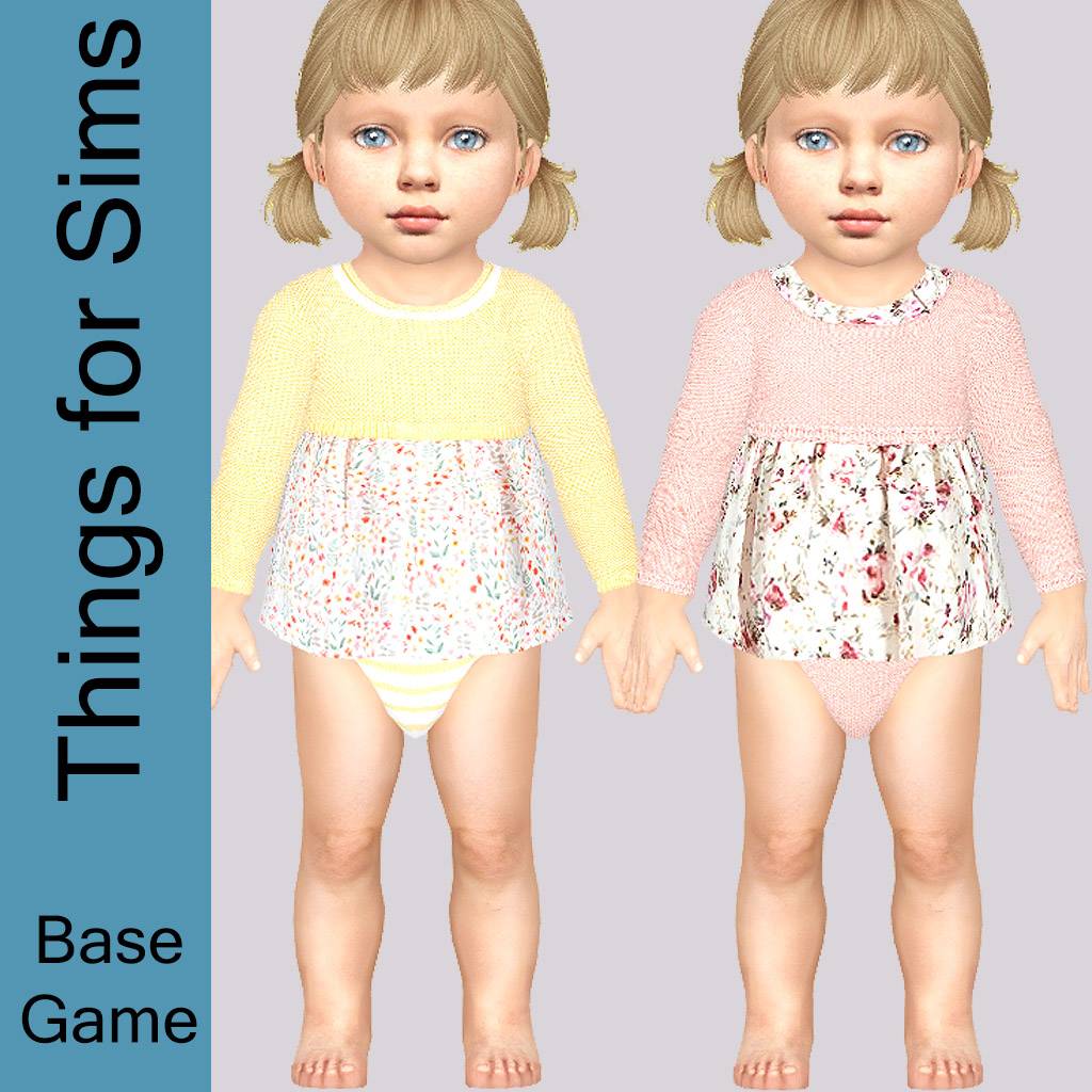 Infant Knitted Pajamas Top - Gallery - The Sims 4 Create a Sim - CurseForge
