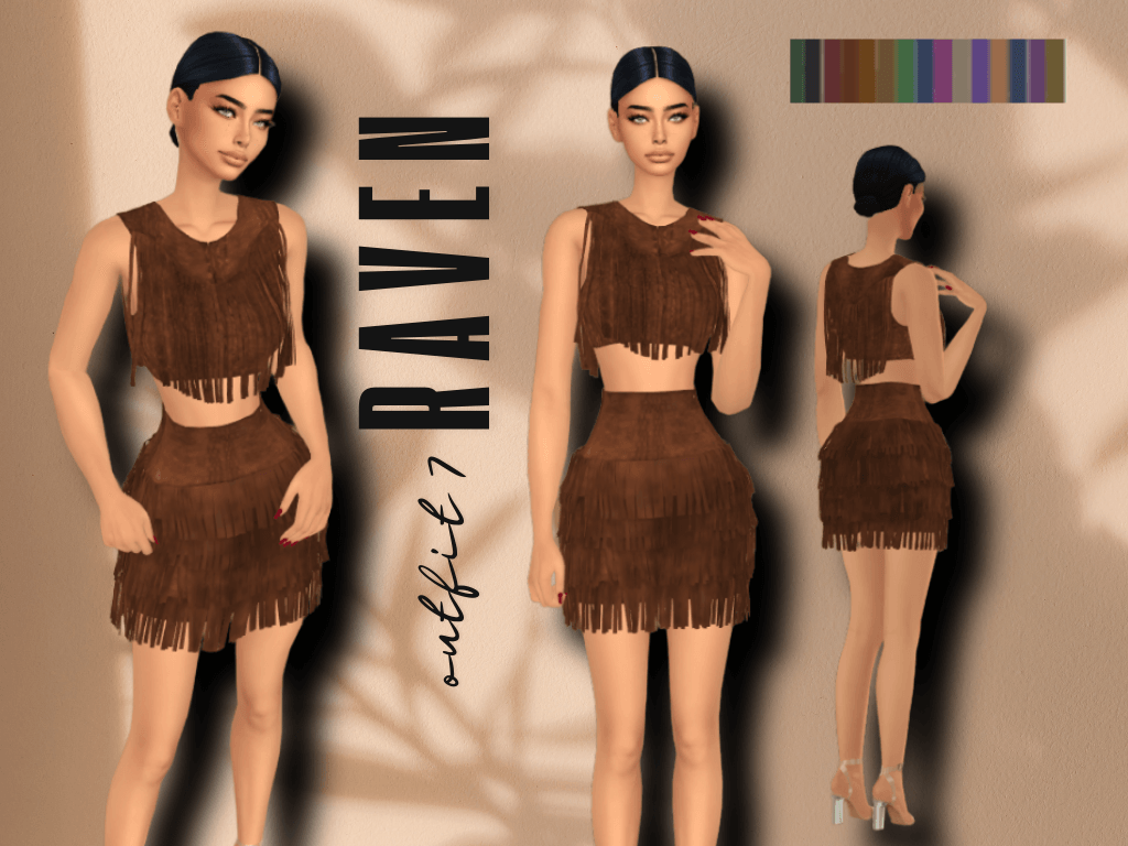 RAVEN OUTFIT 7 - The Sims 4 Create a Sim - CurseForge