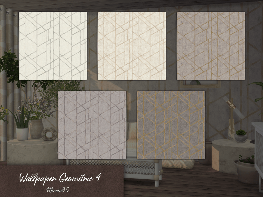 Wallpaper Geometric #4 - Gallery - The Sims 4 Build / Buy - CurseForge
