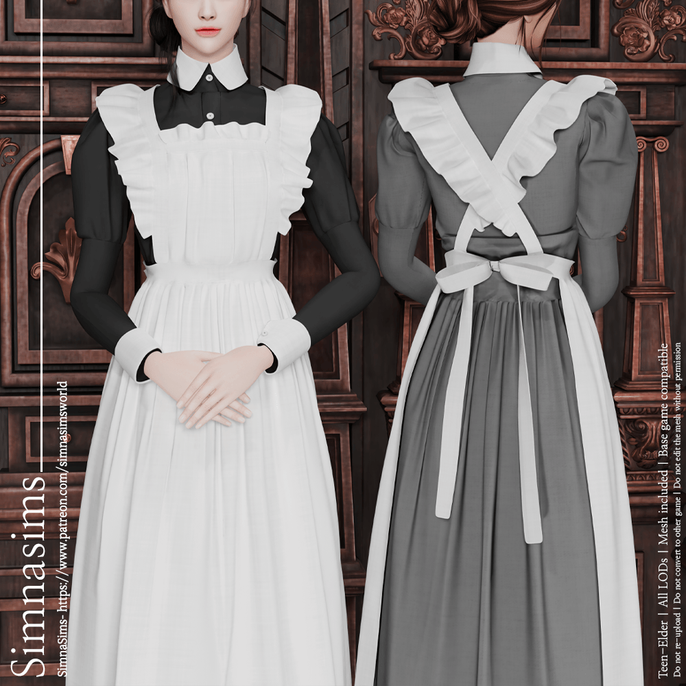 Edwardian maid uniform - Gallery - The Sims 4 Create a Sim - CurseForge