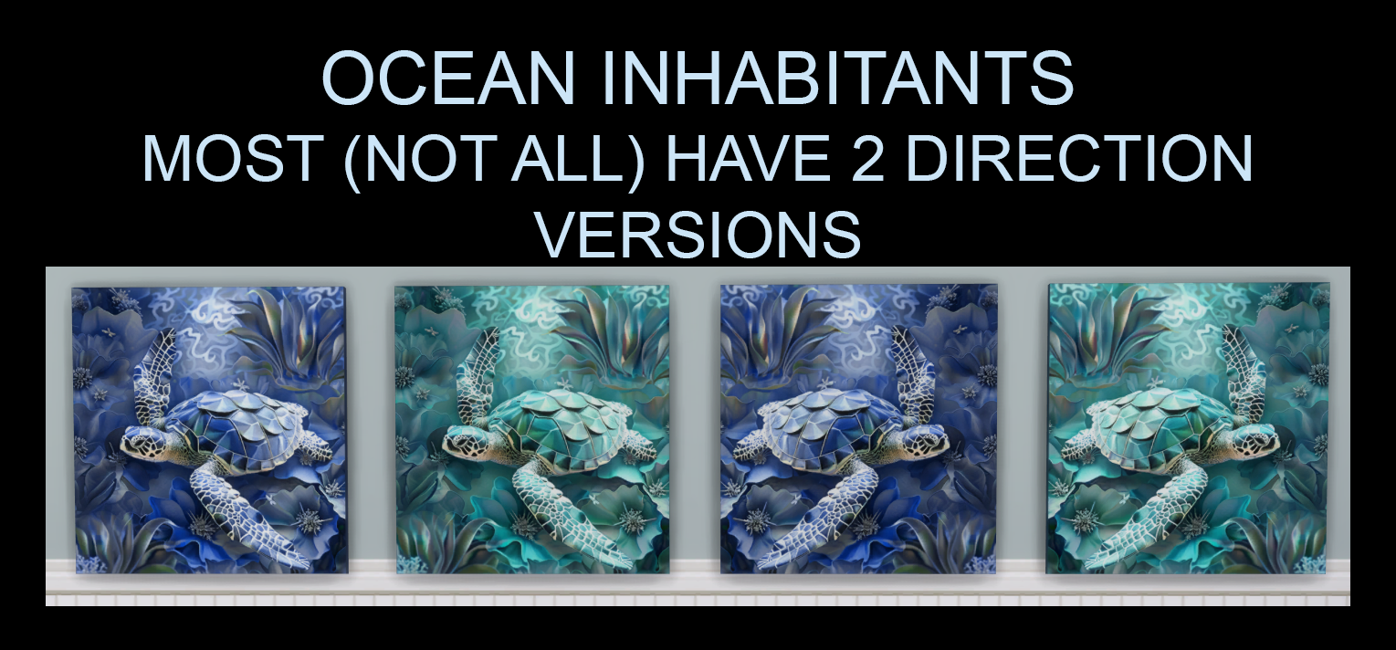 Ocean Inhabitants Paintings - Gallery - The Sims 4 Build / Buy - CurseForge