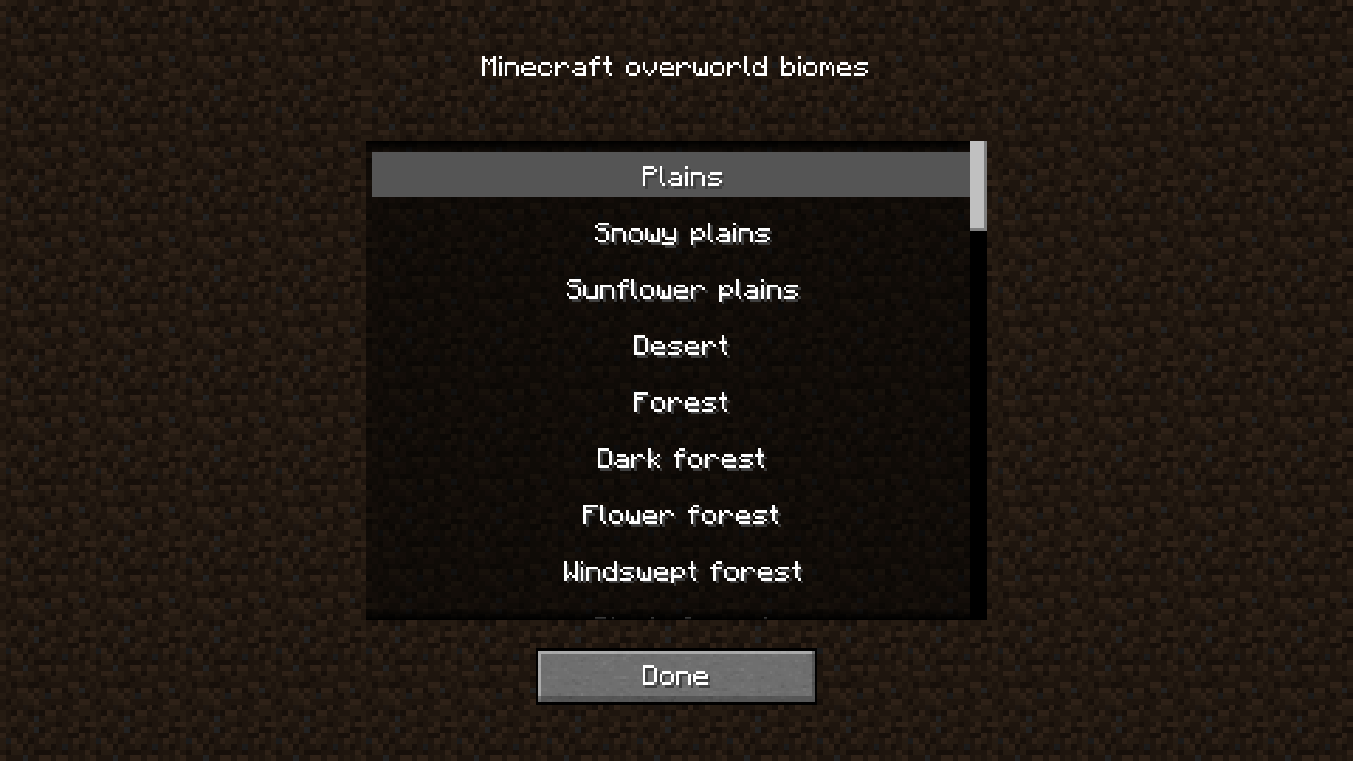 Biome selector - Gallery - Minecraft Mods - CurseForge