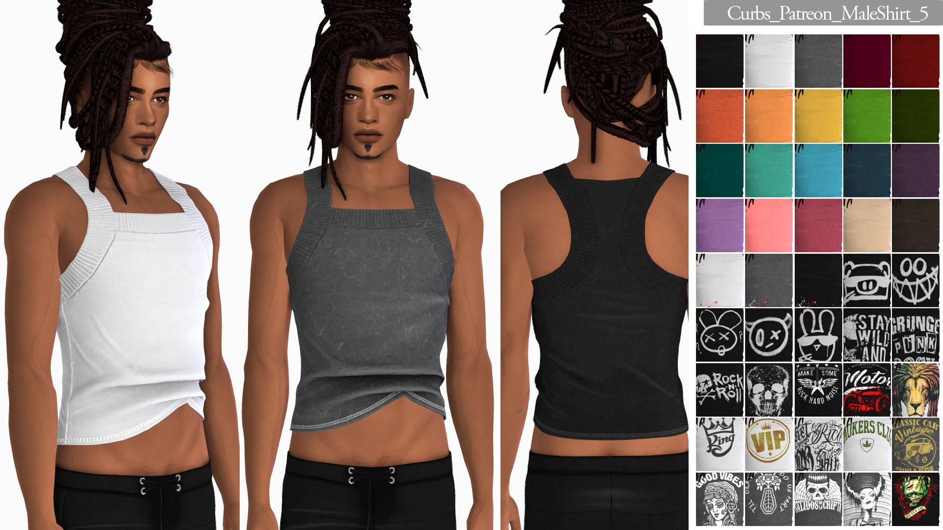 Curbs Men's Tank Tops - Gallery - The Sims 4 Create a Sim - CurseForge