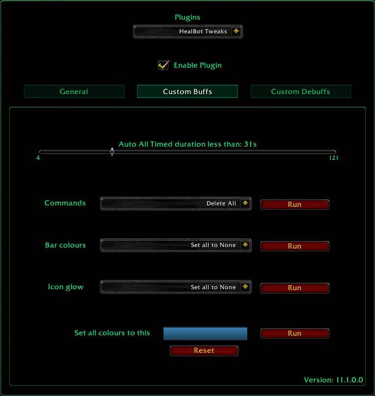 HealBot Plugin Tweaks - Gallery - World of Warcraft Addons - CurseForge