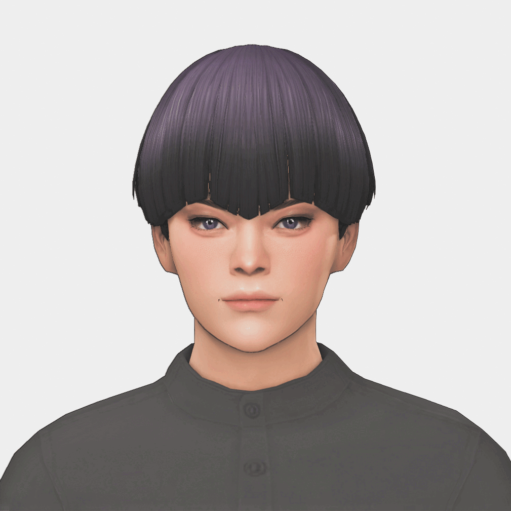 Soshiro Hair and Overlay - The Sims 4 Create a Sim - CurseForge
