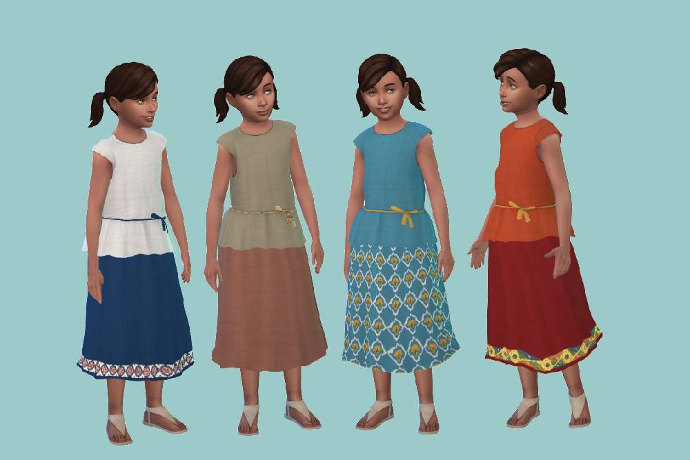 Thalia's tunic dress - The Sims 4 Create a Sim - CurseForge