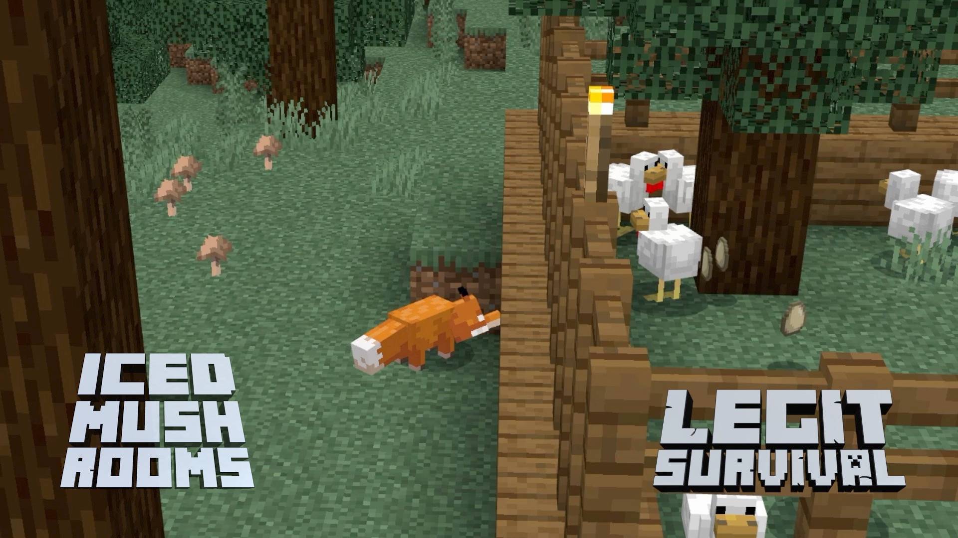 Legit Survival Iced Mushrooms - Gallery - Minecraft Bedrock Maps - CurseForge