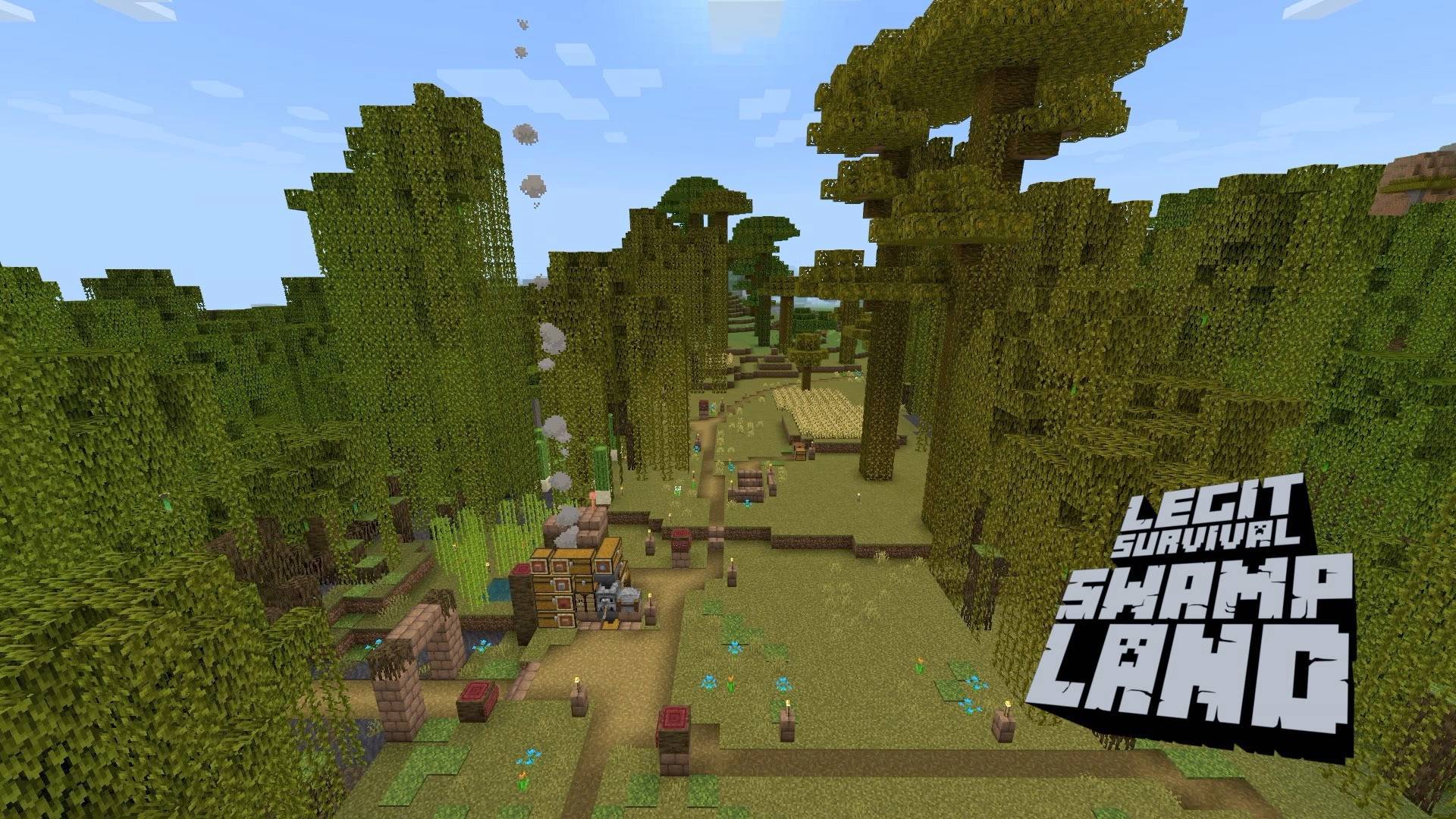 Legit Survival Swamp Land - Gallery - Minecraft Bedrock Maps - CurseForge