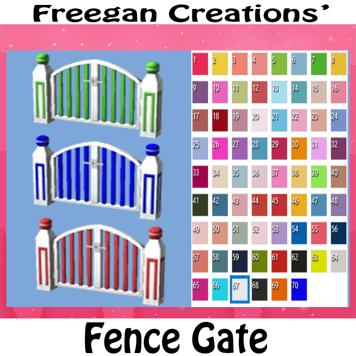 FC-DH-Inside Out-Fence Gate - Gallery - The Sims 4 Build / Buy - CurseForge