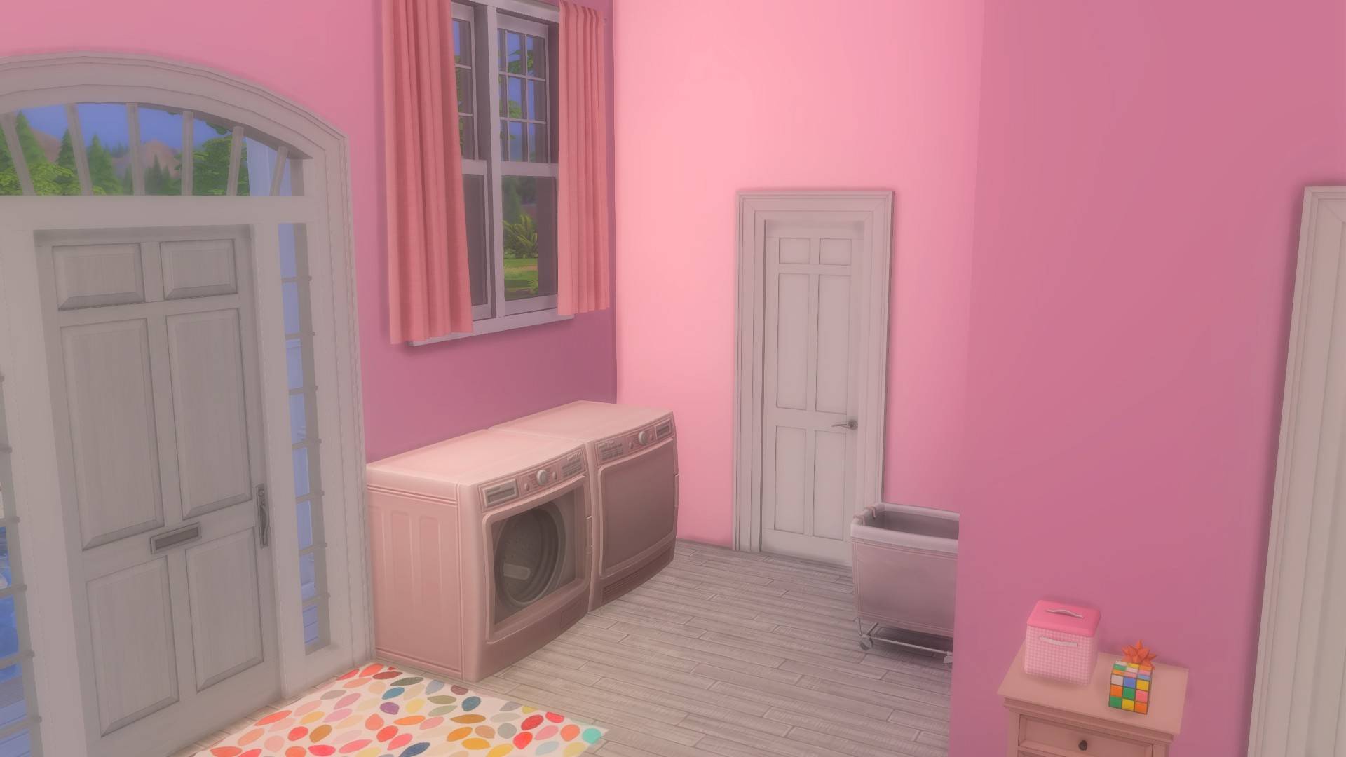 Modern Pink Bedroom Sims 4