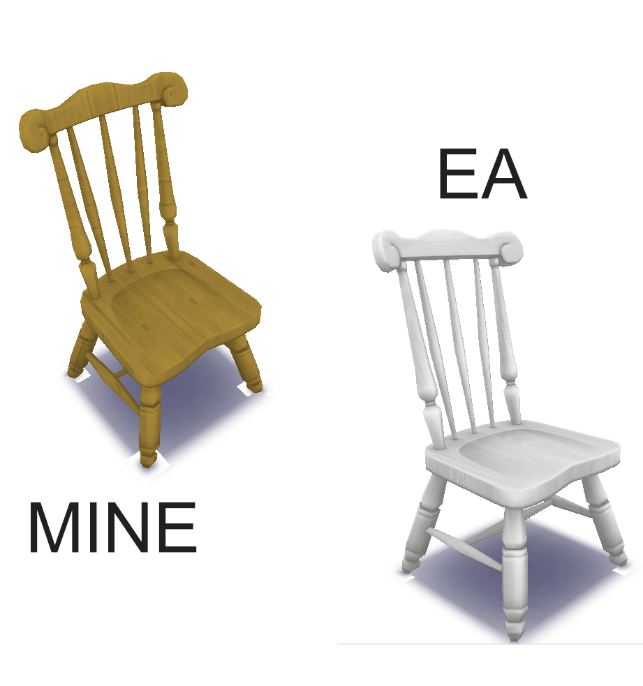 Wooden Chair - [Cats & Dogs required] - Gallery - The Sims 4 Build ...