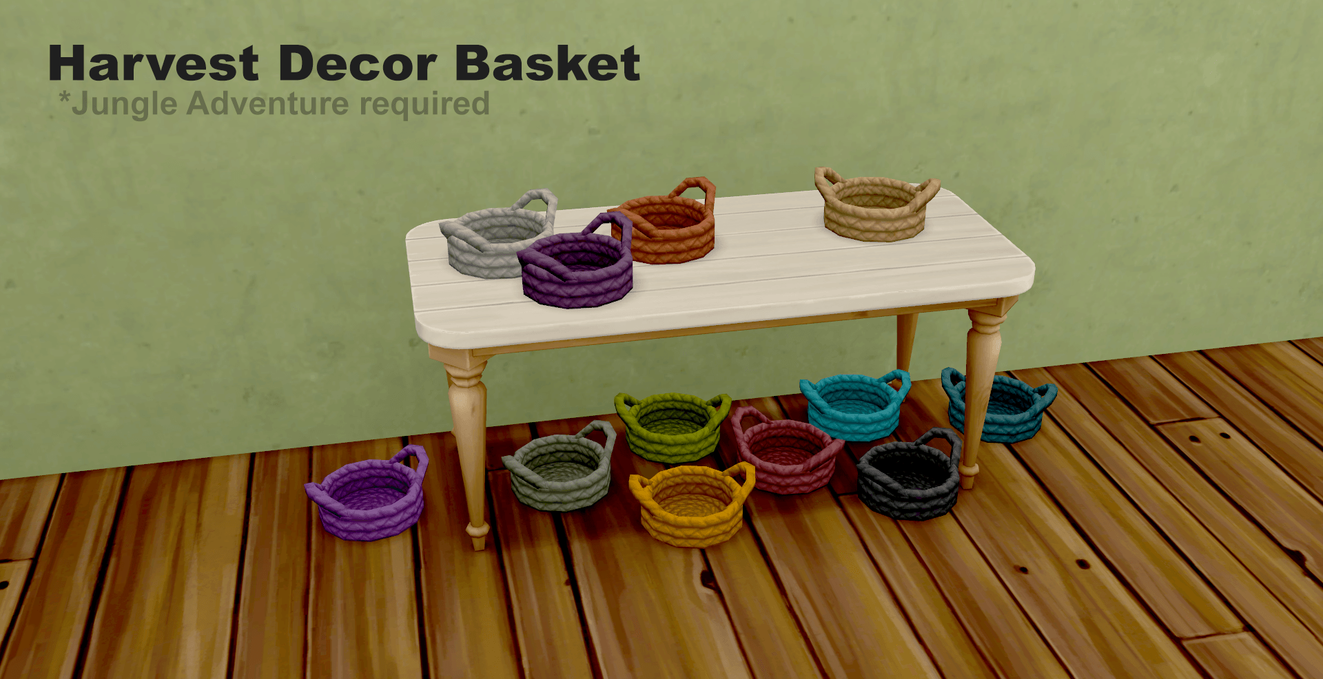 Decor Harvest Baskets [Jungle Adventure Required] - Gallery - The Sims ...