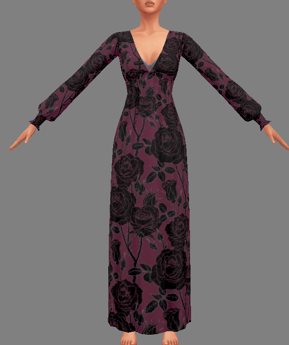 Okkult Mystic Maternity Long Dress - Gallery - The Sims 4 Create a Sim ...