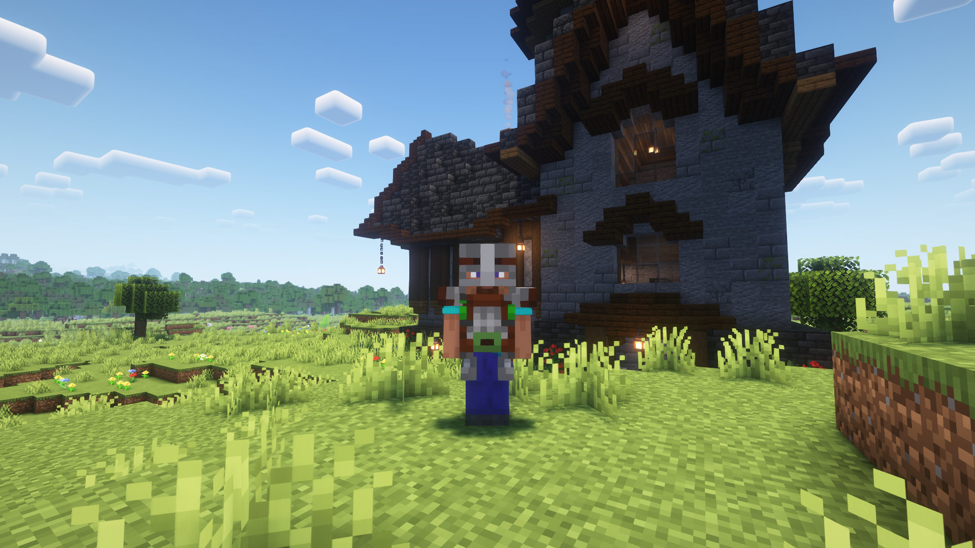 Plains Villager Trader Minecraft Mod