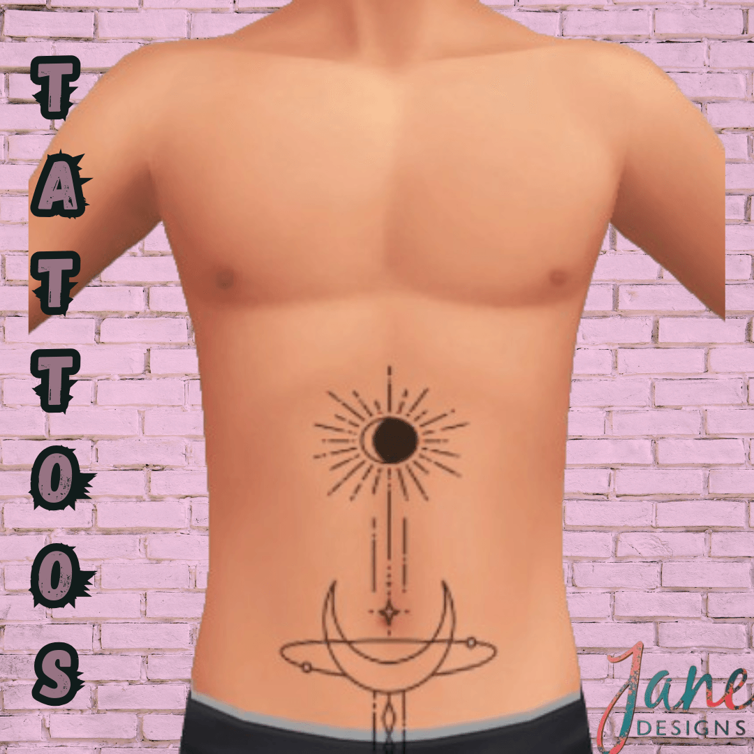 Tattoos by Jane TJ022 - Basegame compatilbe - The Sims 4 Create a Sim ...