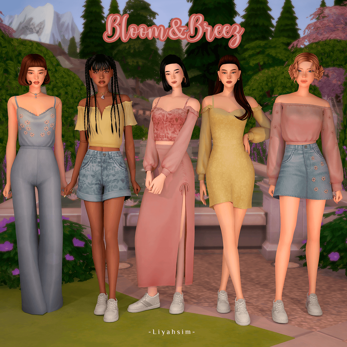 Bloomtide Collection - Short Pants - Gallery - The Sims 4 Create a Sim ...