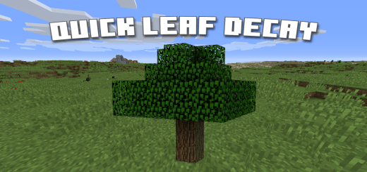 Quick Leaf Decay | Minecraft PE Addons