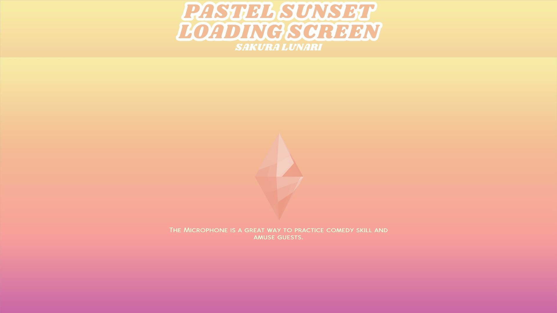 Pastel Sunset Loading Screen - Gallery - The Sims 4 Mods - CurseForge