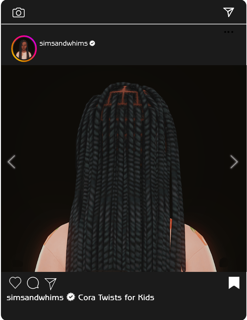 Cora Hair Twists for Kids (marsosims) - The Sims 4 Create a Sim ...