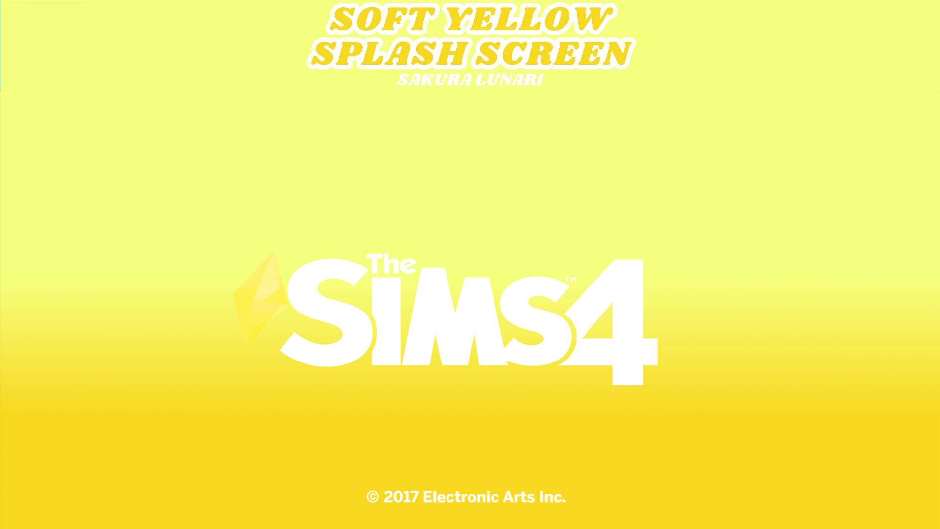 Soft Yellow Splash Screen - The Sims 4 Mods - CurseForge