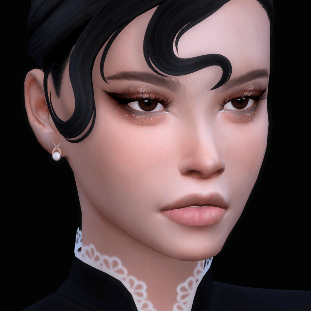 Pearl Hoop Gold Earring - Gallery - The Sims 4 Create a Sim - CurseForge