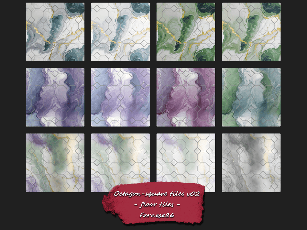 Octagon-square tiles v02 - floor tiles - Gallery - The Sims 4 Build ...