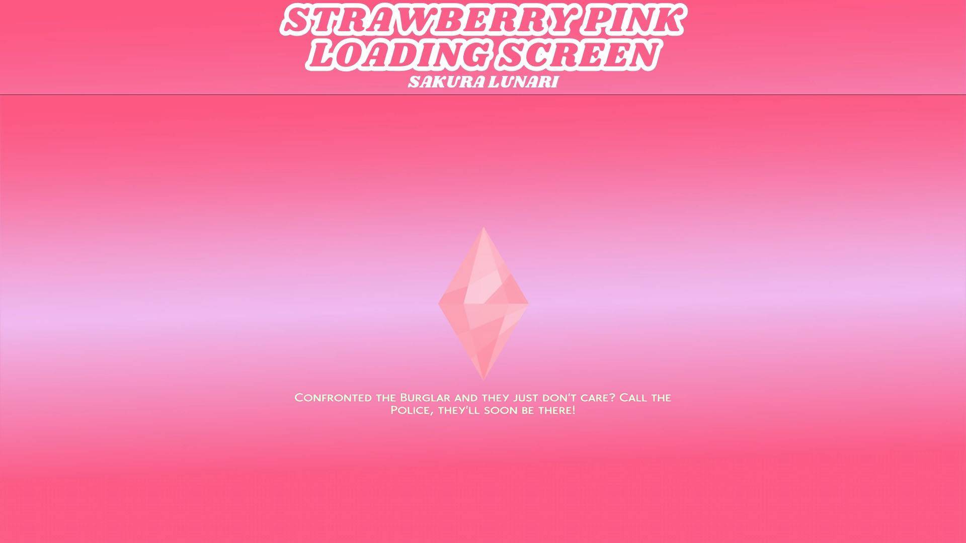 Strawberry Pink Loading Screen - The Sims 4 Mods - CurseForge